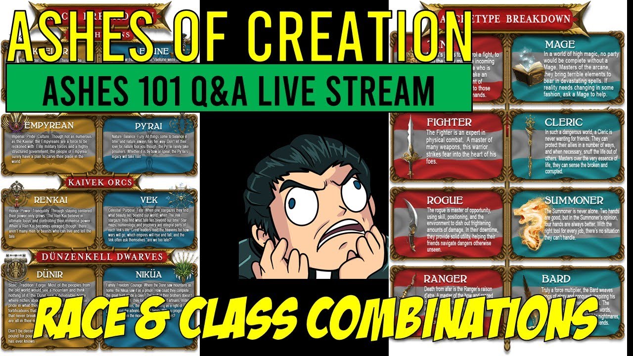 Ashes of Creation - Races & Classes Combinations - Ashes of Creation videos Ashes of Creation - Races & Classes Combinations - Ashes of Creation videos