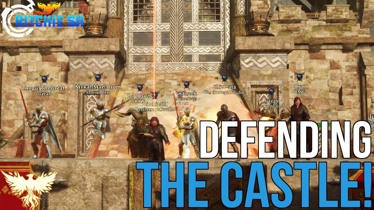 Ashes of Creation MMORPG - 200v200 Castle Siege Gameplay (DEFENSE ...