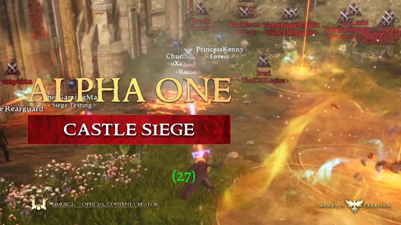 Alpha One: Castle Siege [Ashes of Creation Gameplay] - Ashes of Creation videos