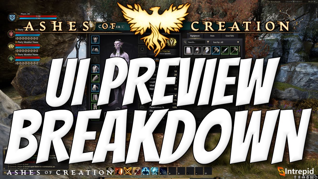 Breaking Down the Ashes of Creation UI Reveals - Ashes of Creation videos