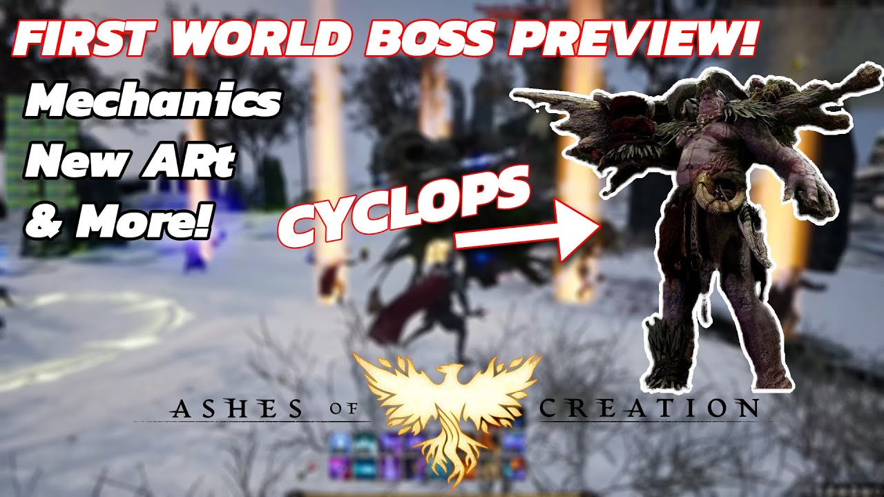 Tumok The Cyclops World Boss Revealed - Ashes Of Creation - Ashes of Creation videos
