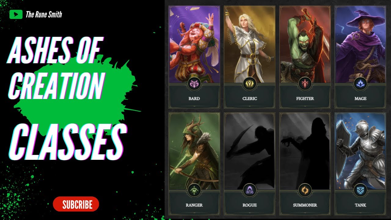 Ashes of Creation Classes - Ashes of Creation videos