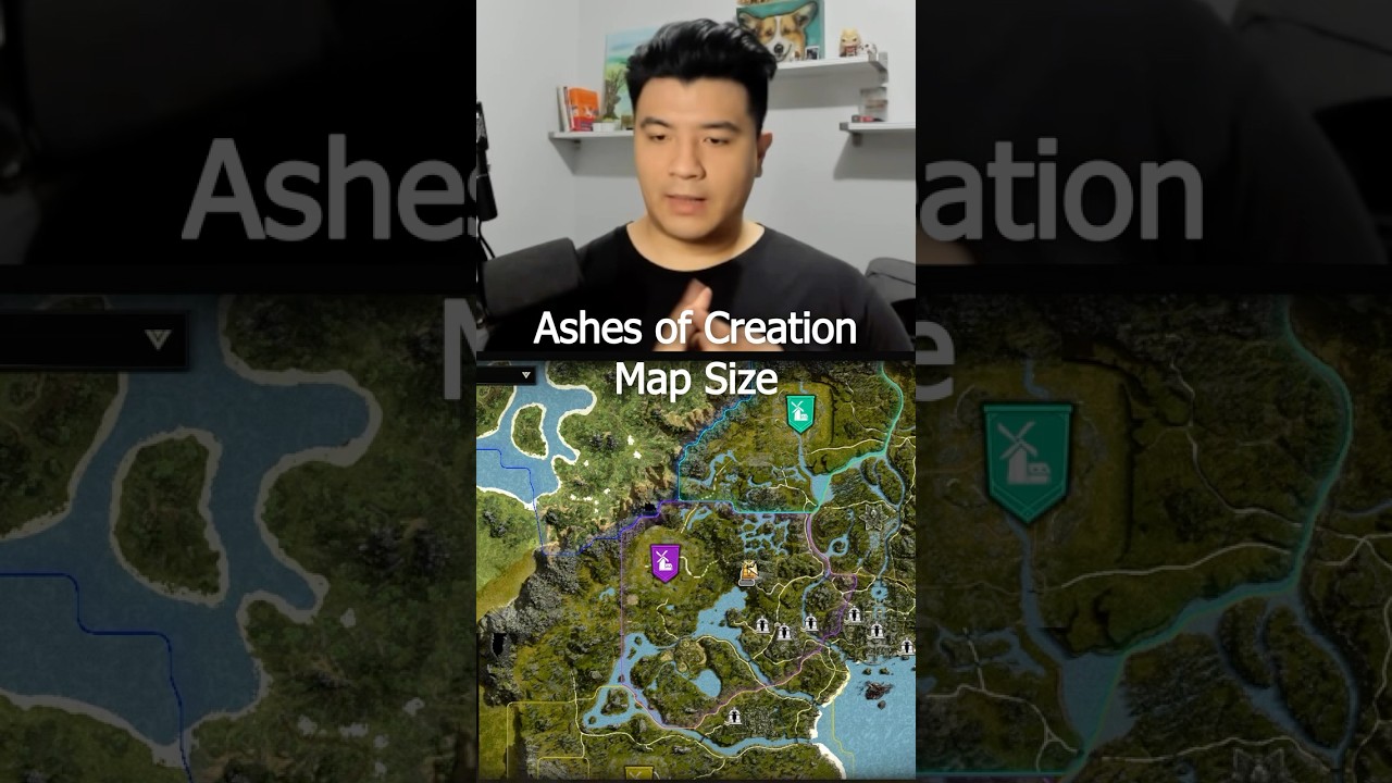 Ashes of Creation Map is HUGE - Ashes of Creation videos