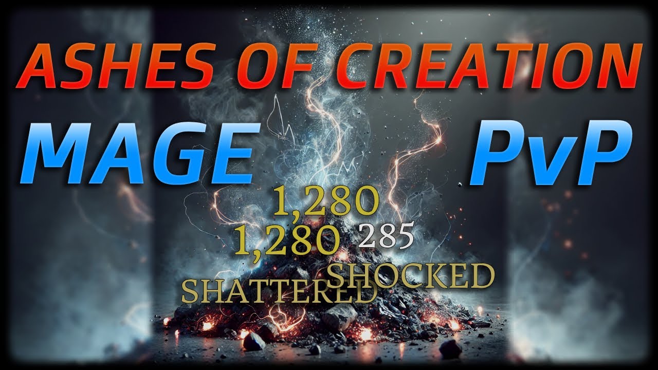 Ashes of Creation Alpha PvP | Learning The Mage - Ashes of Creation videos