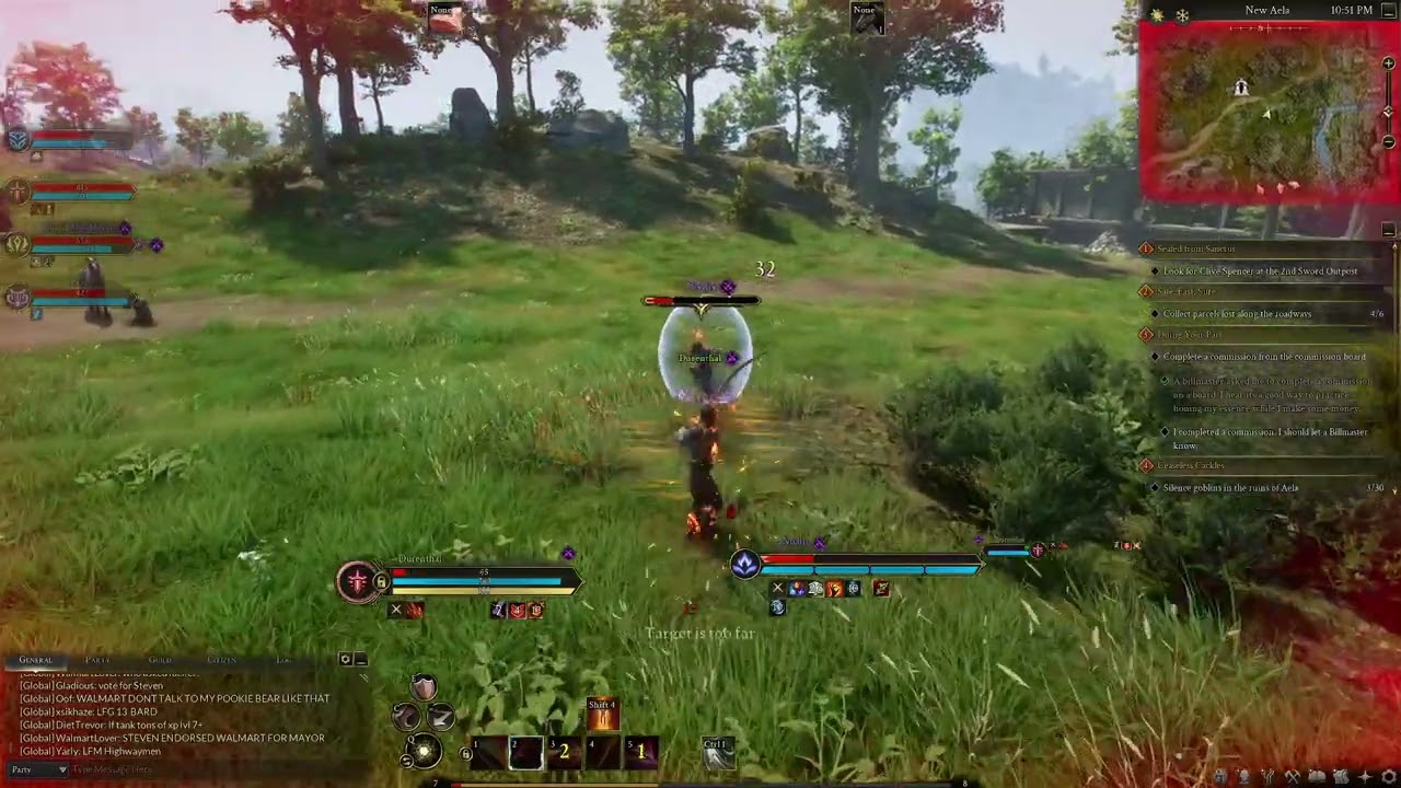 Ashes of Creation fighter vs mage low level - Ashes of Creation videos