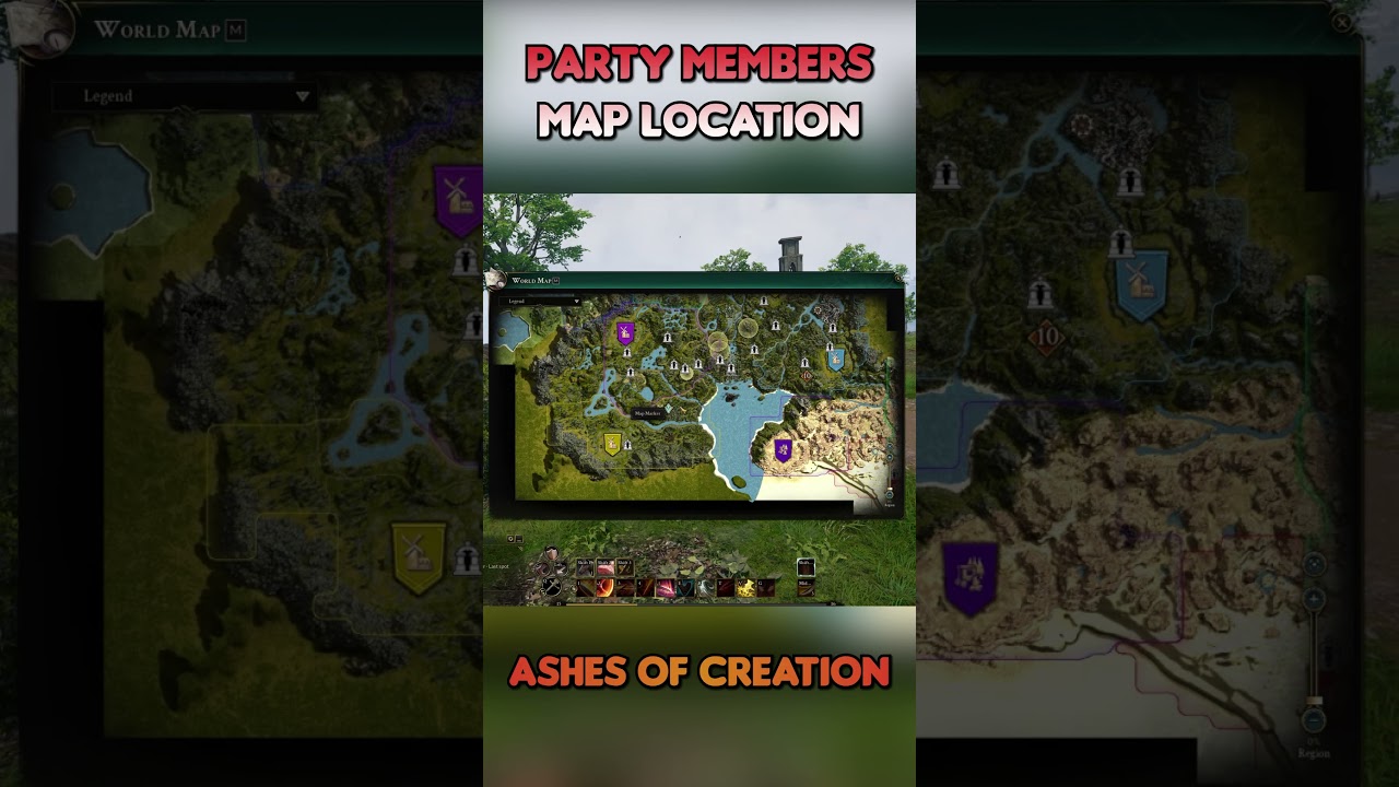 Party Members Map location Ashes of Creation #ashesofcreation #mmorpg # ...