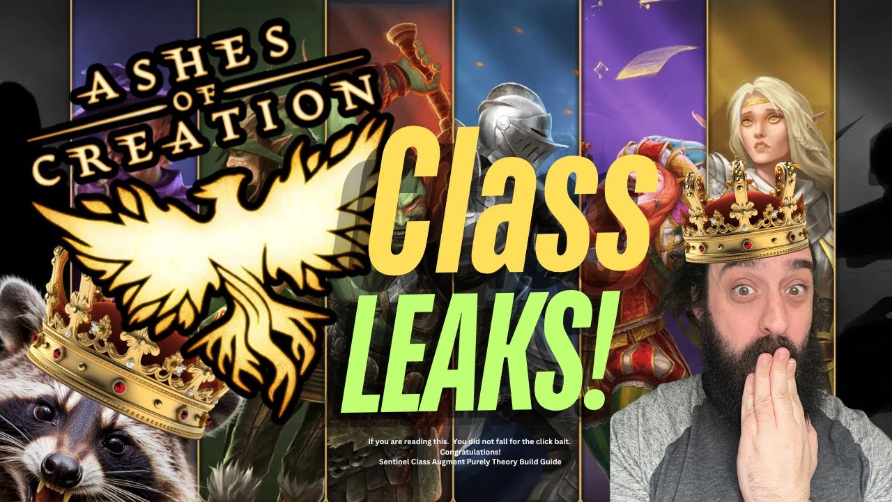 Ashes of Creation Class Leaks..............................Sentinel ...