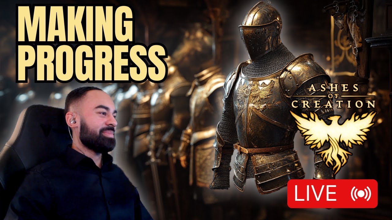 Making progress in acquiring a FULL ARMOR SET!! - Ashes of Creation alpha two - Phase two ...
